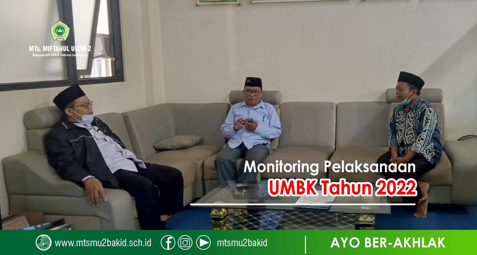 Hari Pertama UMBK, Pengawas Madrasah Lakukan Monitoring | MTs. Miftahul ...