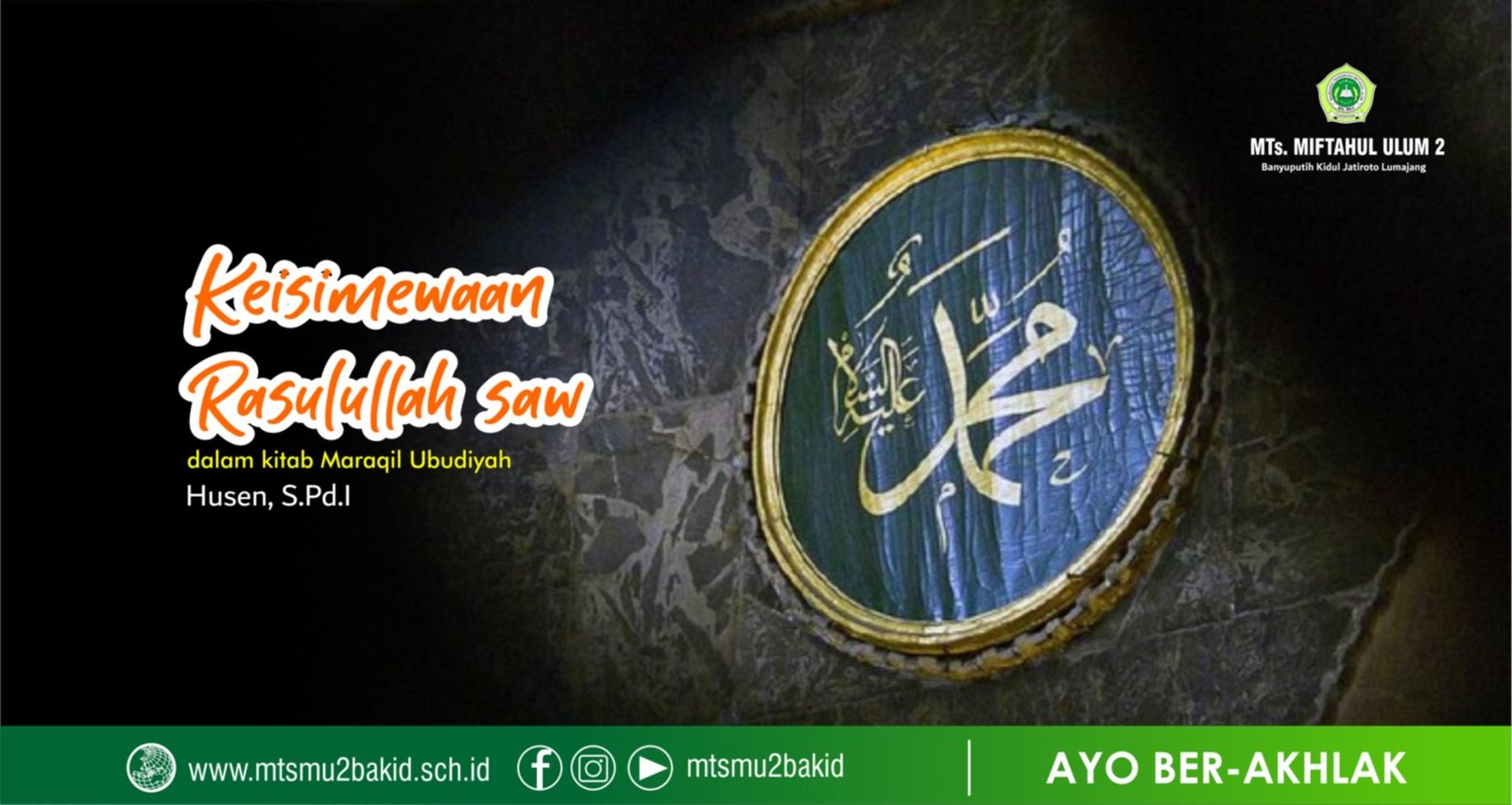 Keistimewaan Rasulullah Muhammad Dalam Kitab Maroqil ‘Ubudiyah - MTs ...