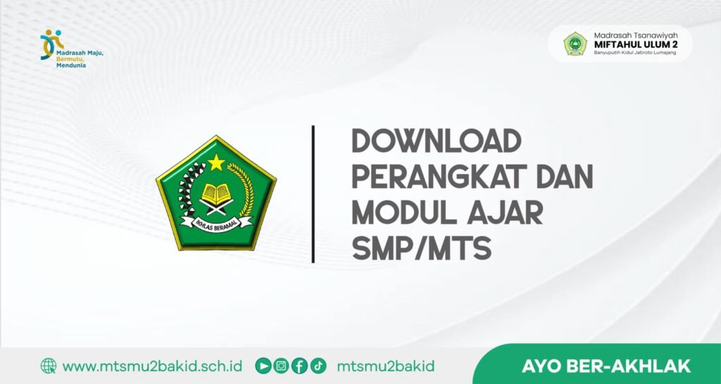 Download Perangkat dan Modul Ajar SMP/MTs | MTs. Miftahul Ulum 2